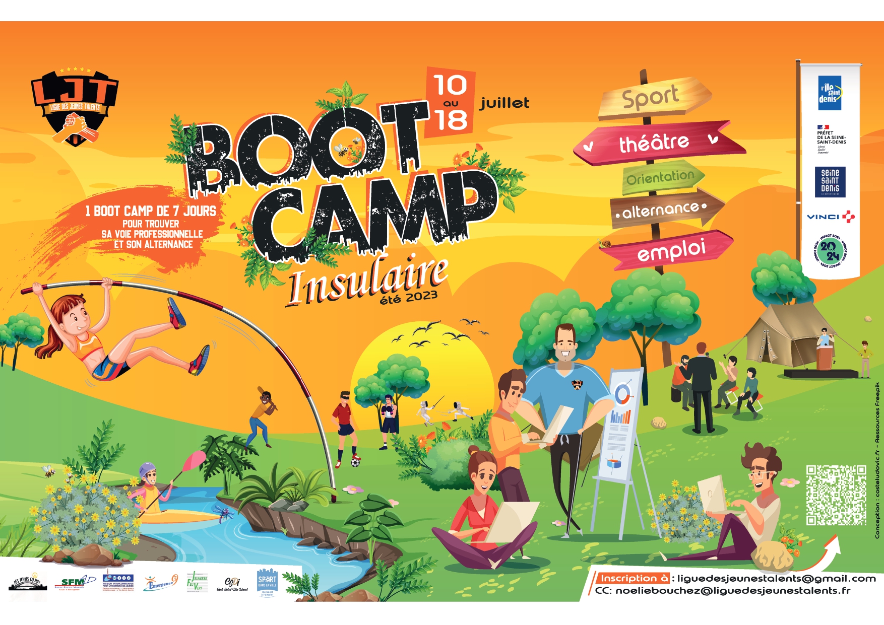 Bootcamp estival pour la jeunesse : sport, insertion et accès à l’emploi au p… – L’ile Saint Denis