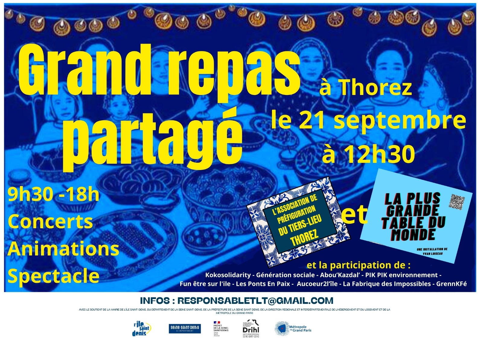 Grand repas partagé à la Cité Maurice-Thorez – L’ile Saint Denis